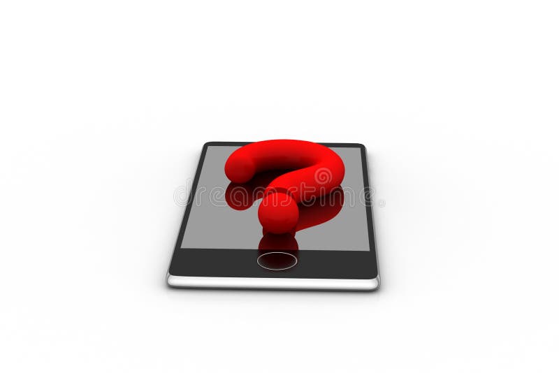 Cell Phone Question Mark Stock Illustrations – 266 Cell Phone Question ...