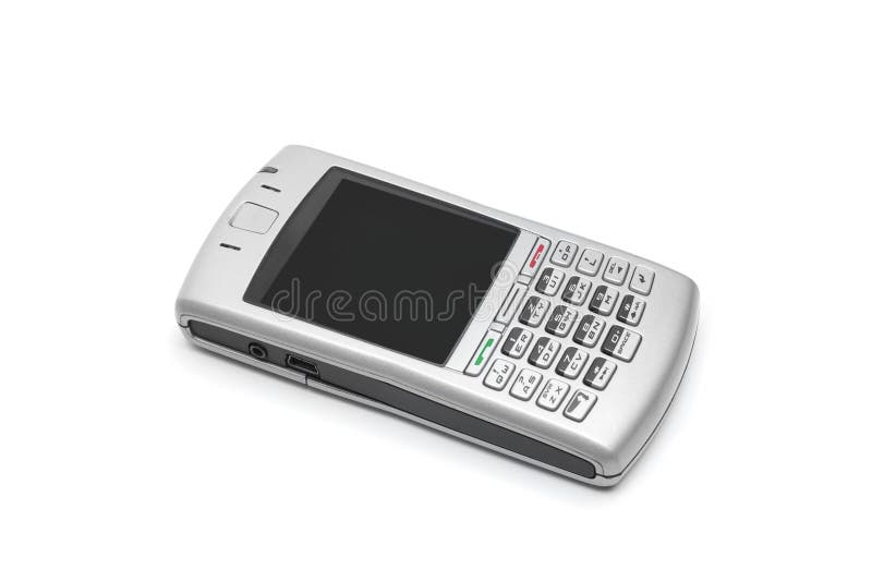 Old Phone Qwerty Keypad Isolated White Background Stock Photo - Image ...