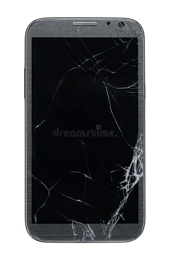 Schermo rotto del telefono immagine stock. Immagine di arresto - 40879101