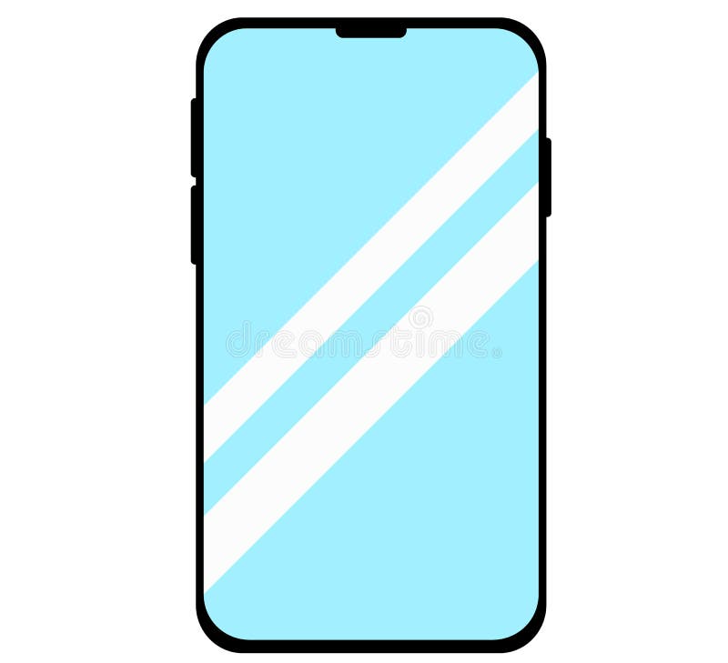 Smart Phone Screen Empty Screen Background Stock Vector - Illustration ...