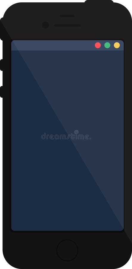 Smart Phone with Screen Off Device Stock Vector - Illustration of power ...