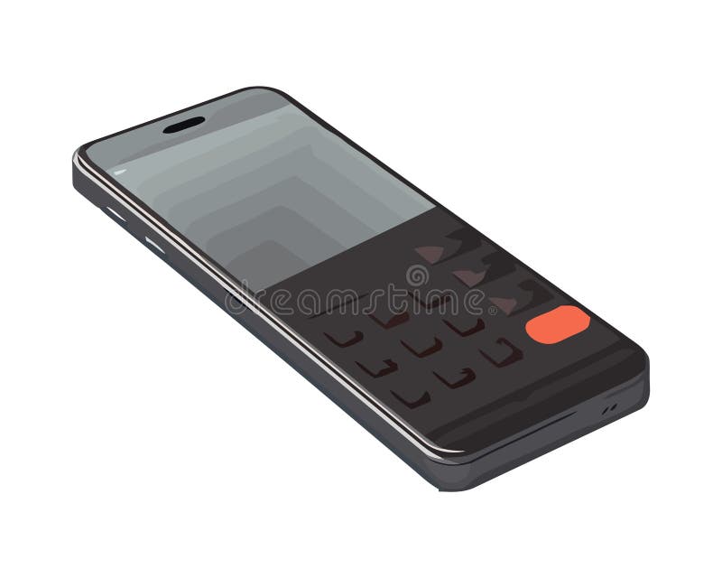 Smart Phone Symbolizes Modern Communication Stock Vector - Illustration ...