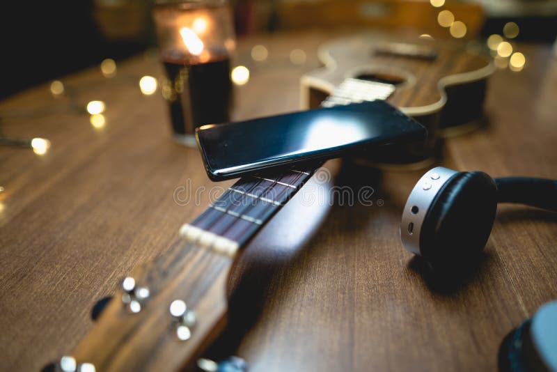 Smart Phone on Table with Decor Stock Image - Image of smart, fire ...