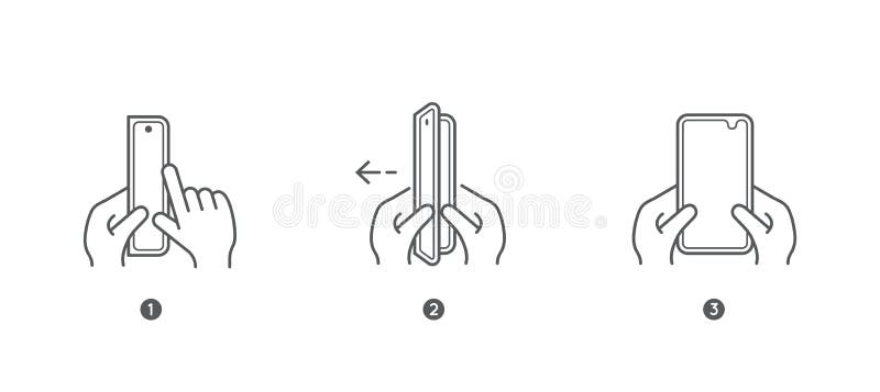 Smart Phone Tablet with Foldable Screen. Step by Step Folding Unfolding ...