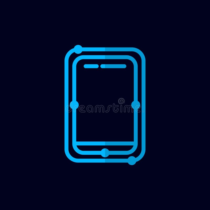 Smart Phone Tech Creative Icon Modern Logo Vector Template, Technology ...