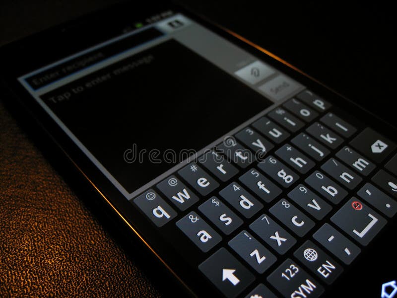 Smart Phone Texting Screen App Stock Image - Image of chat ...