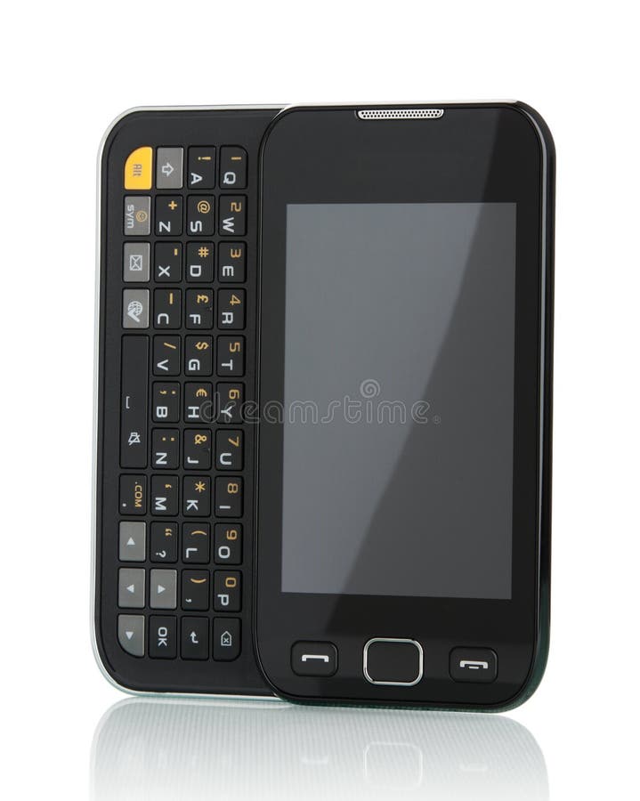 Smart Phone Touch Sand Sliding Keyboard Stock Photo - Image of wireless ...