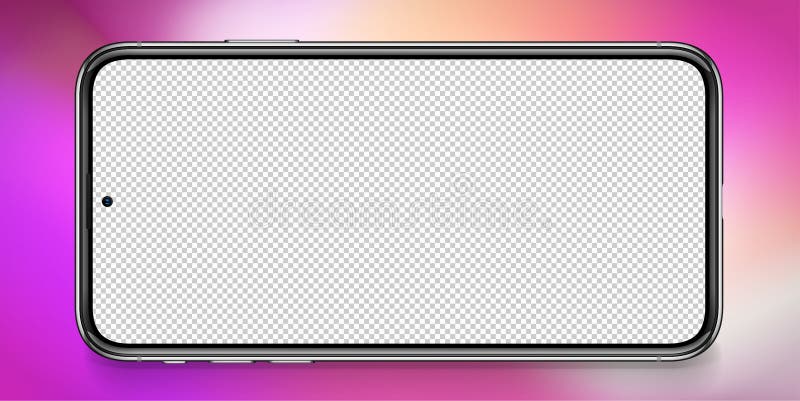 Smart Phone Transparent Screen, Technology Horizontal Mobile Blank ...