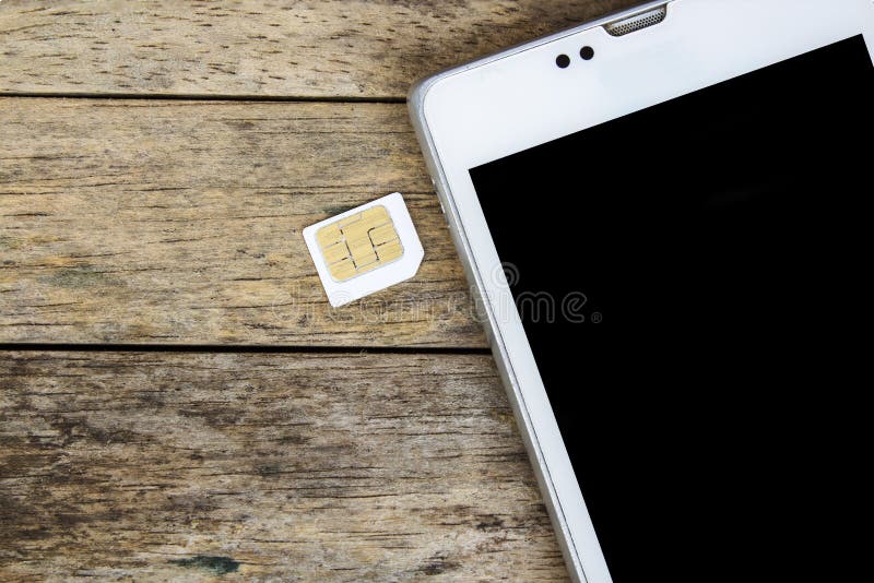 Smart Phone Use with Micro Sim Card Stock Image - Image of type, black ...