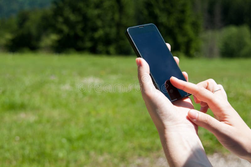 Smart phone use stock image. Image of call, hiker, complicated - 55306979