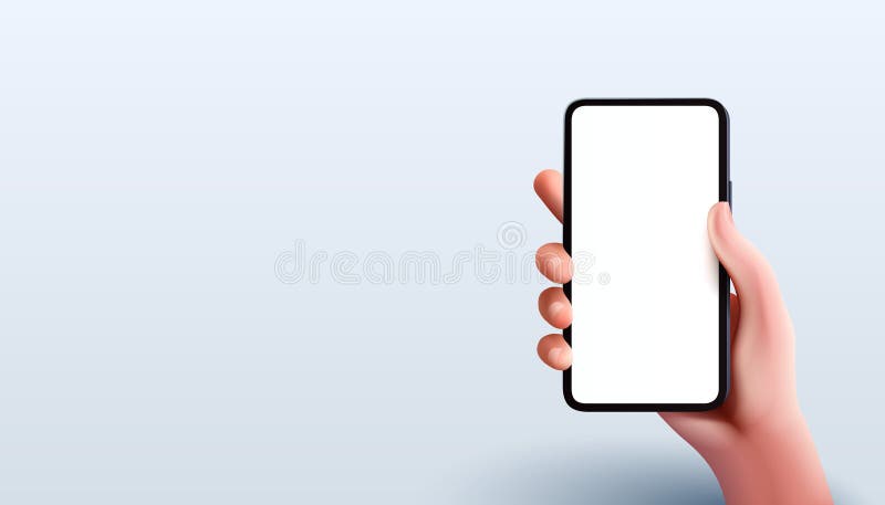 Smart Phone Using, Hand Hold Gadget Electronic. Vector Stock Vector ...