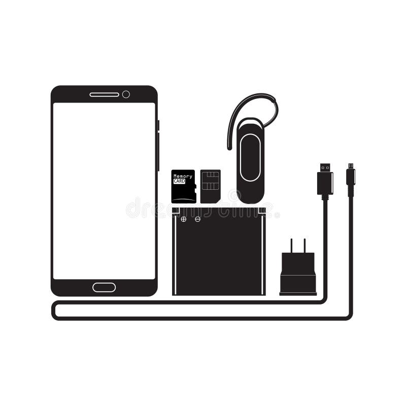 Smart phones and devices stock vector. Illustration of icon - 76580318