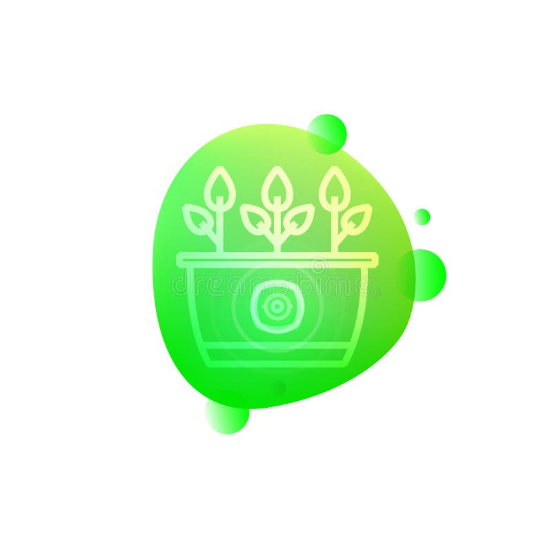 A smart flower as a logo stock illustration. Illustration of floral ...