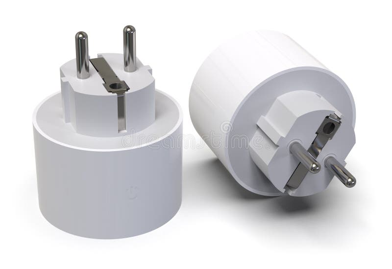 Smart plug device stock image. Image of white, electricity - 240143965