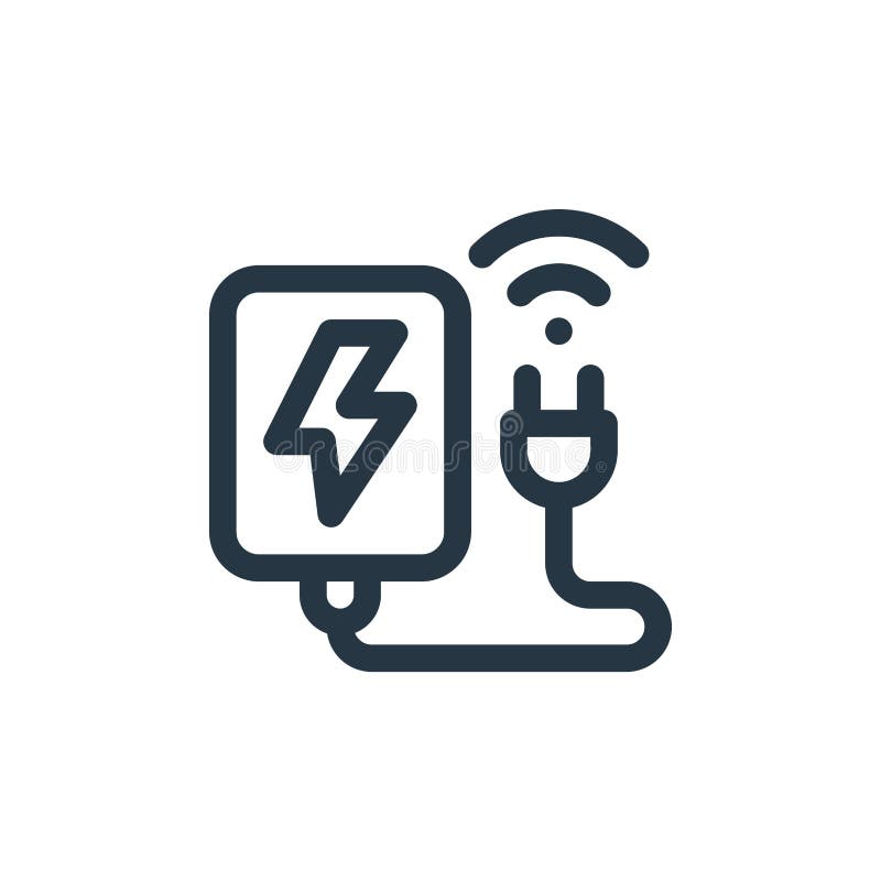 Smart Plug Icon Logo Vector Illustration Stock Vector - Illustration of ...