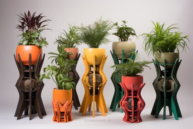 Smart Pot among Variety of Regular Pots, Standing Out Stock ...