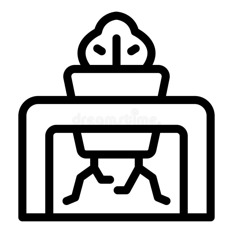 Smart Pot Watering Home Plant Using Hydroponics System Icon Stock ...