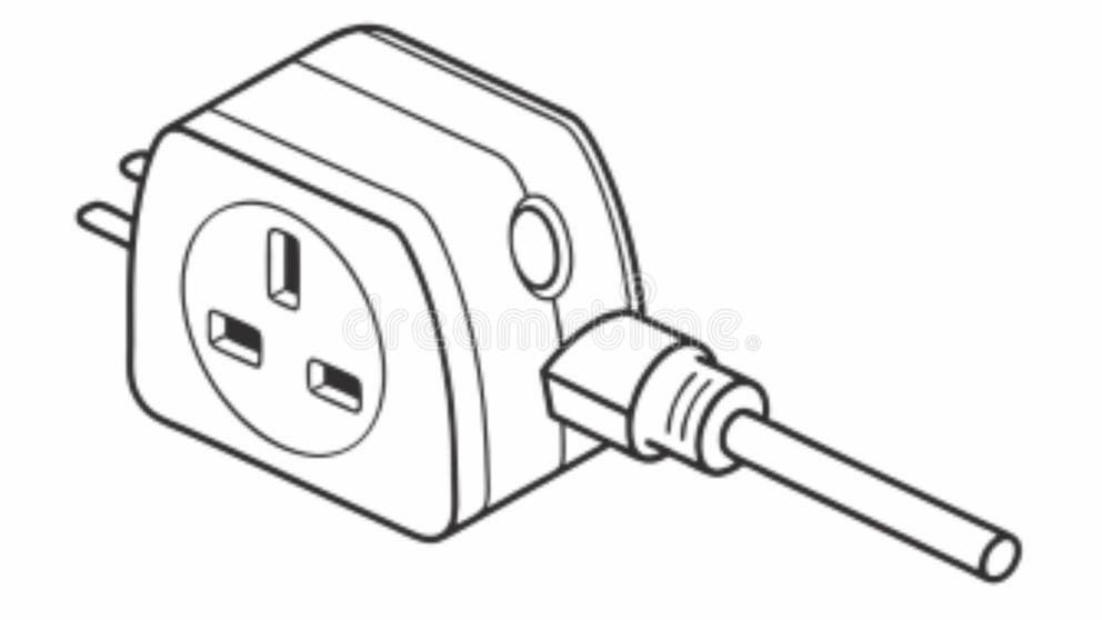 Smart Power Adapter, Connected Home Outlet, Vector Design Generative AI ...