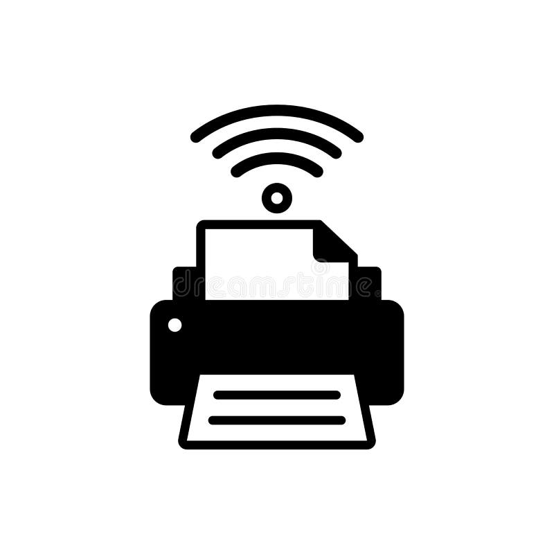 Smart Printer Icon. Wireless Connection Sign for Web, Mobile Apps and ...