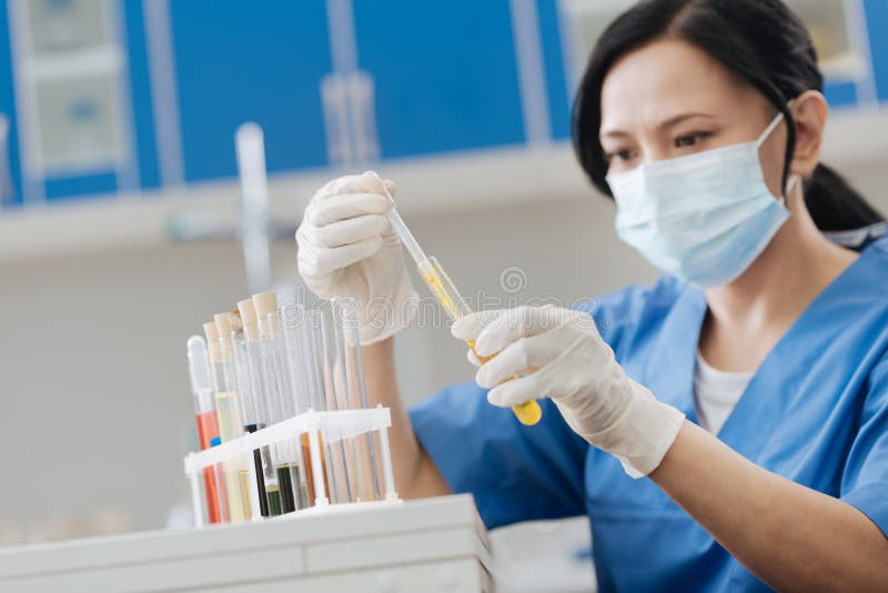 Smart Professional Chemist Taking Test Samples Stock Photo - Image of ...