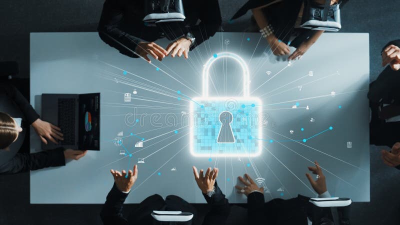 Manager Send Security Code To Business Team by Using VR Glass ...