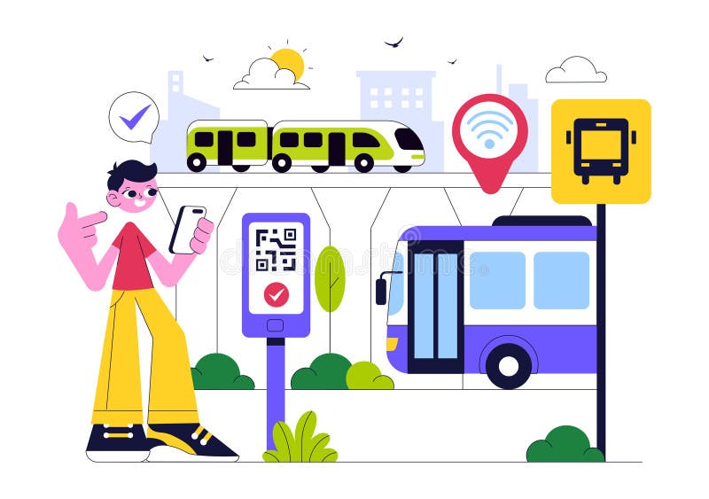 Public Transport System Stock Illustrations – 10,332 Public Transport System Stock Illustrations ...