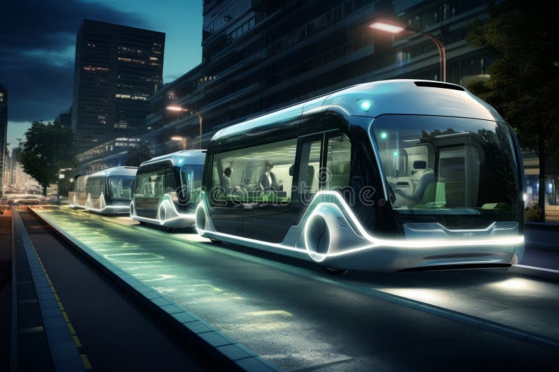 A Smart Public Transportation System with Electric Buses Stock ...