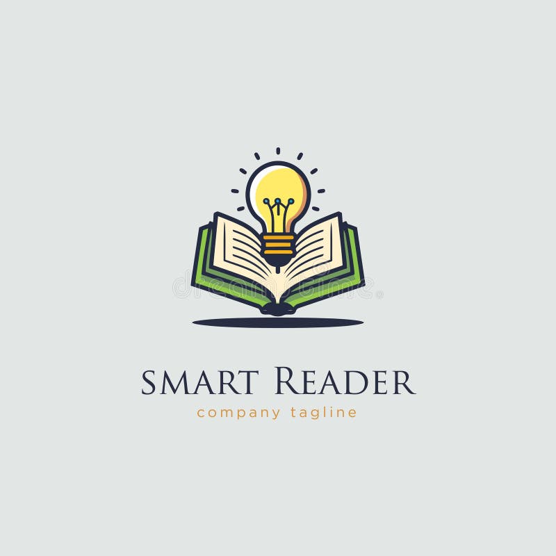Lightbulb Book Logo Stock Illustrations – 417 Lightbulb Book Logo Stock ...