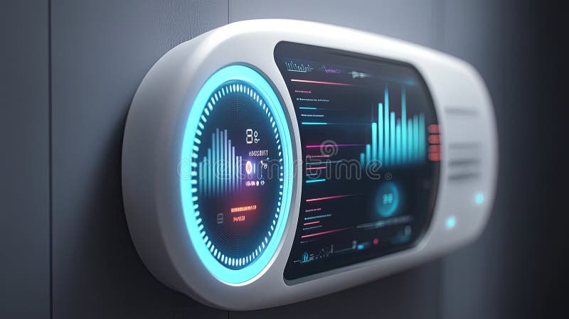 Smart Recovery System with Digital Air Quality Stats . Stock Photo ...