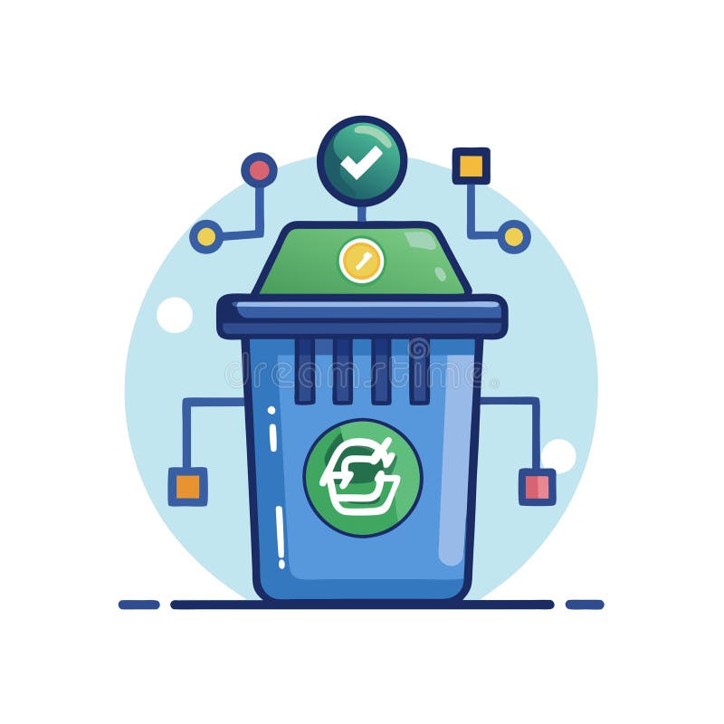 Smart Waste Management Illustration Stock Illustrations – 554 Smart ...