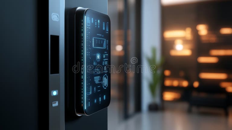 Smart Refrigerator Interface Displaying Digital Controls and ...