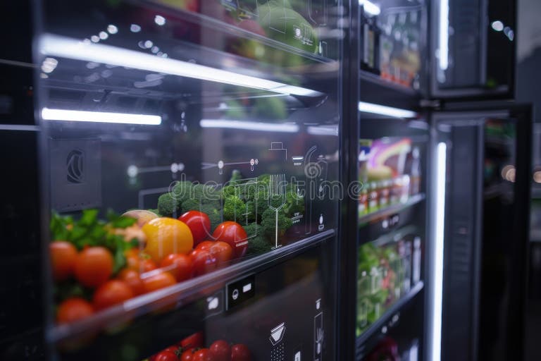 Smart Refrigerator with Transparent Doors for Efficient Food ...