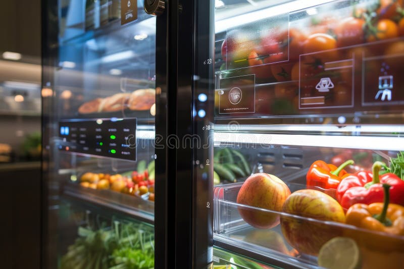 Smart Refrigerator with Transparent Doors for Efficient Food ...