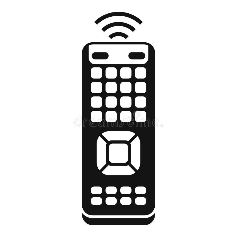 Smart Remote Control Sending Signal Icon Stock Illustration ...