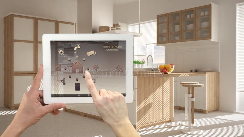 Smart Remote Home Control System on a Digital Tablet. Device with App ...
