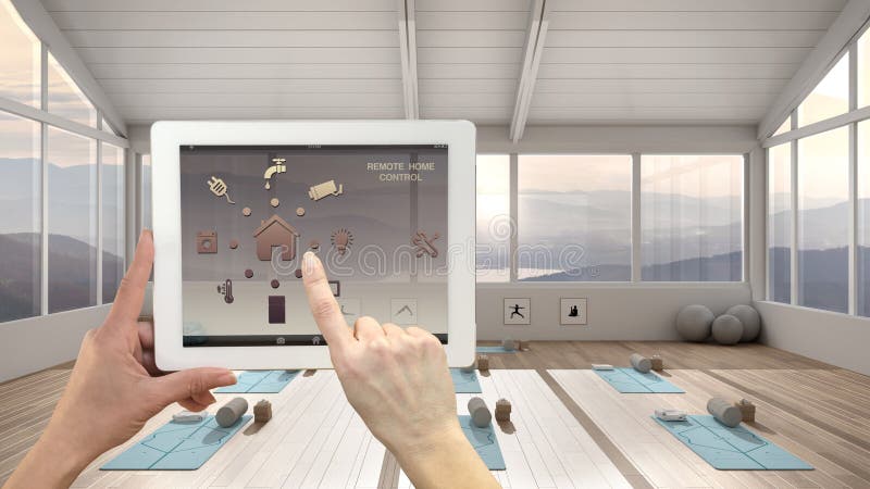 Smart Remote Home Control System on a Digital Tablet. Device with App ...