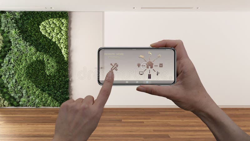 Smart Remote Home Control System on a Smart Phone. Device with App ...