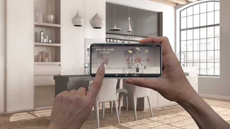 Smart Remote Home Control System on a Smart Phone. Device with App ...