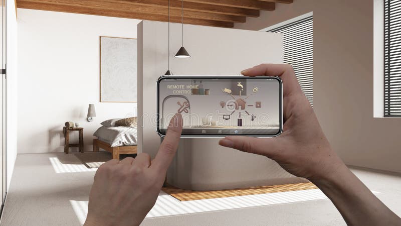 Smart Remote Home Control System on a Smart Phone. Device with App ...