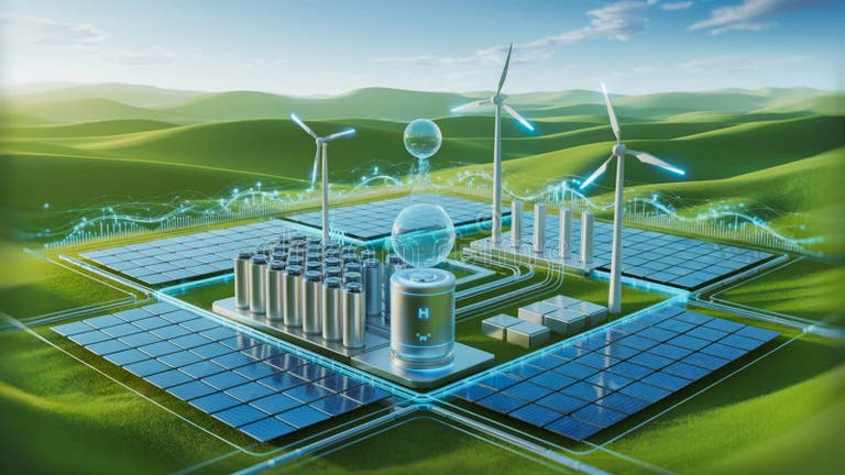 Smart Renewable Energy Network Visualizing Power Flow between Hydrogen ...