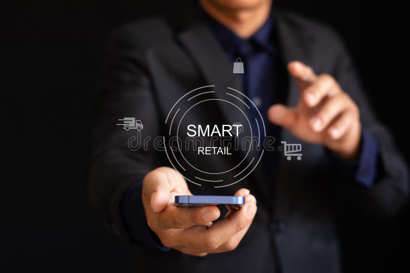 Smart Retail Technology, Distribution Channel Concept, E-Commerce ...