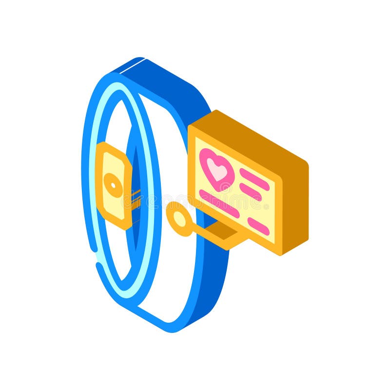 Smart Ring Wearable Isometric Icon Vector Illustration Stock Vector ...
