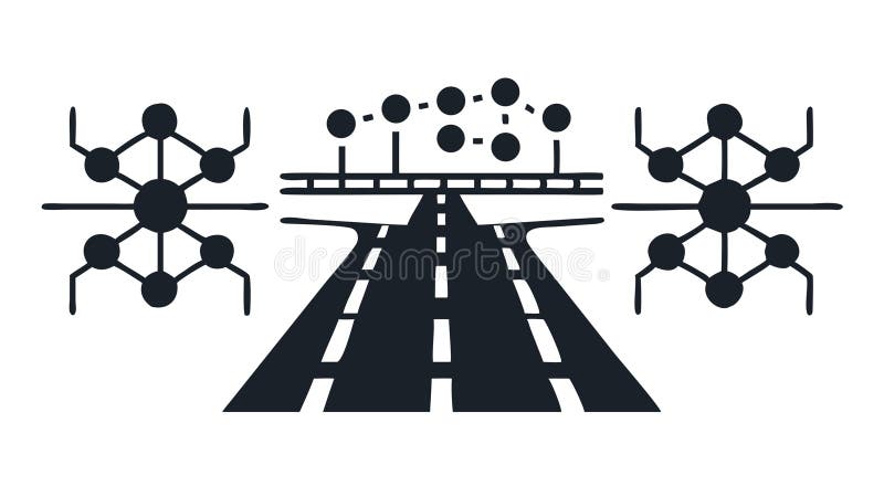 Smart Roads Transportation, Future Mobility Vector Art, Vector Design ...
