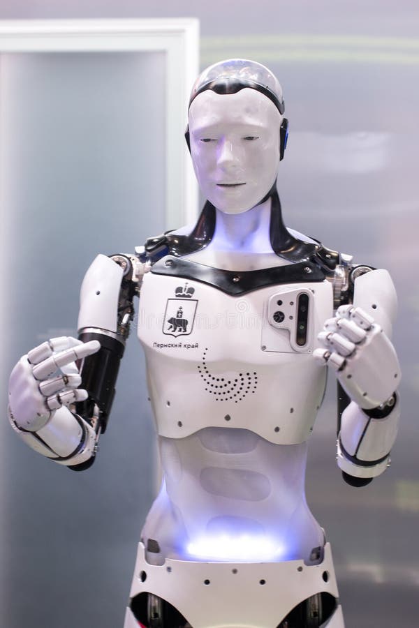 A Smart Robot, Artificial Intelligence. Editorial Image - Image of ...