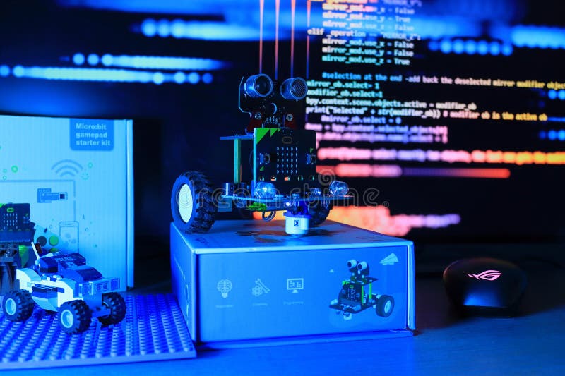 Smart Robot Car with BBC Micro:bit Starter Kit Editorial Photography ...