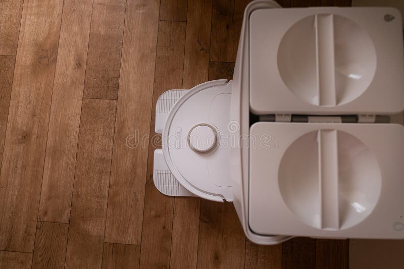 Smart Robot Performs Dual Cleaning Vacuuming Dust First and Then ...