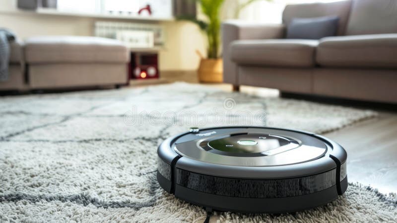 Smart Robotic Cleaning for Every Home Surface Stock Illustration ...
