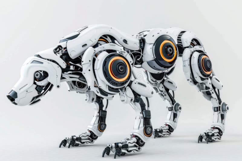 Smart Robotic Dog with Advanced Sensors and AI Intelligence Stock ...