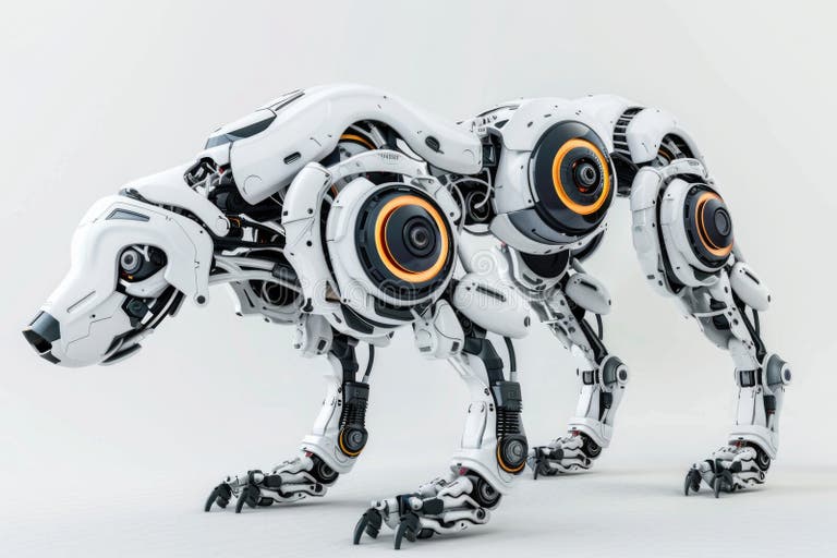 Smart Robotic Dog with Advanced Sensors and AI Intelligence Stock ...