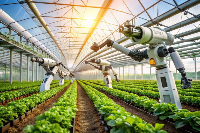 Smart Robotic Farmers: Automation in Agriculture for Efficiency Stock ...